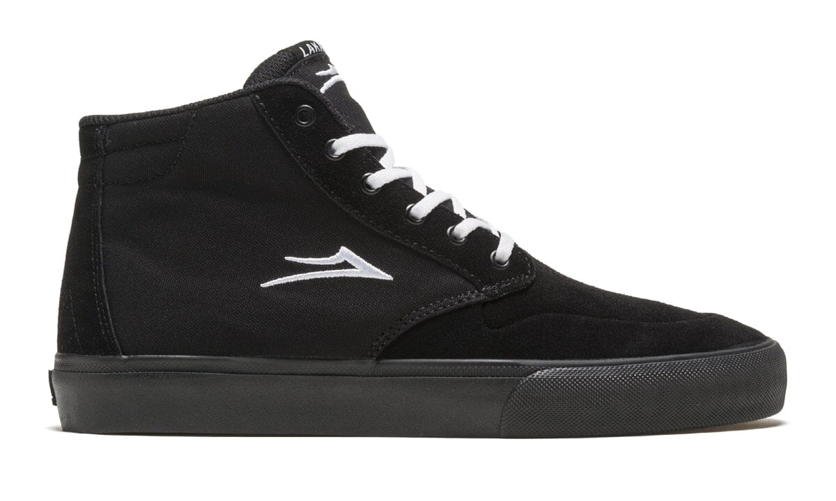 Lakai Riley 3 High - Black / Black Suede - BaseNZ