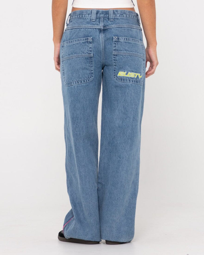 Rusty Flip Mommy Low Rise Baggy Jeans - BaseNZ