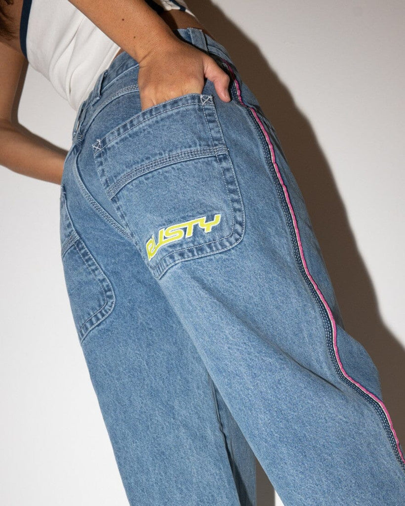 Rusty Flip Mommy Low Rise Baggy Jeans - BaseNZ