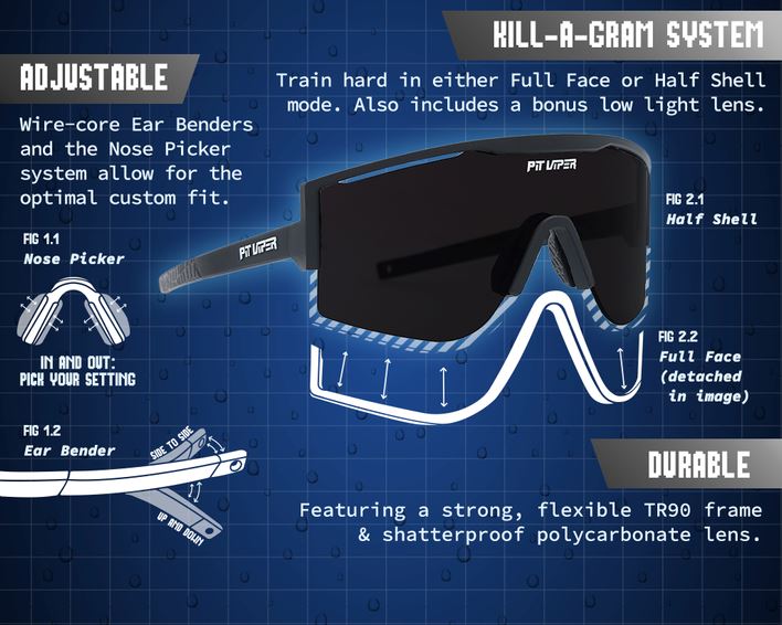 Pit Viper The Standard Try Hard Sunglasses - BaseNZ