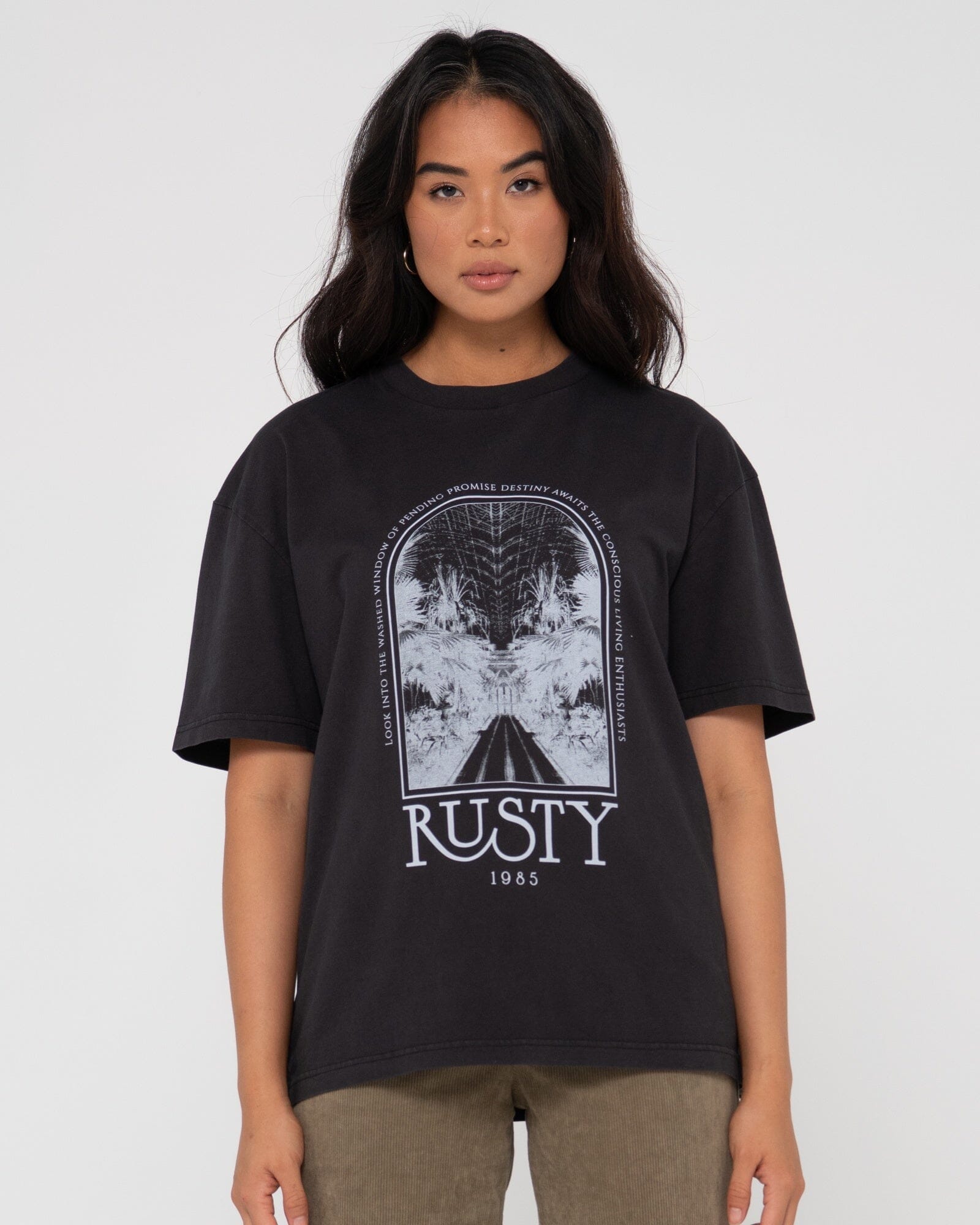 Rusty Destiny Awaits Oversized T-Shirt - BaseNZ