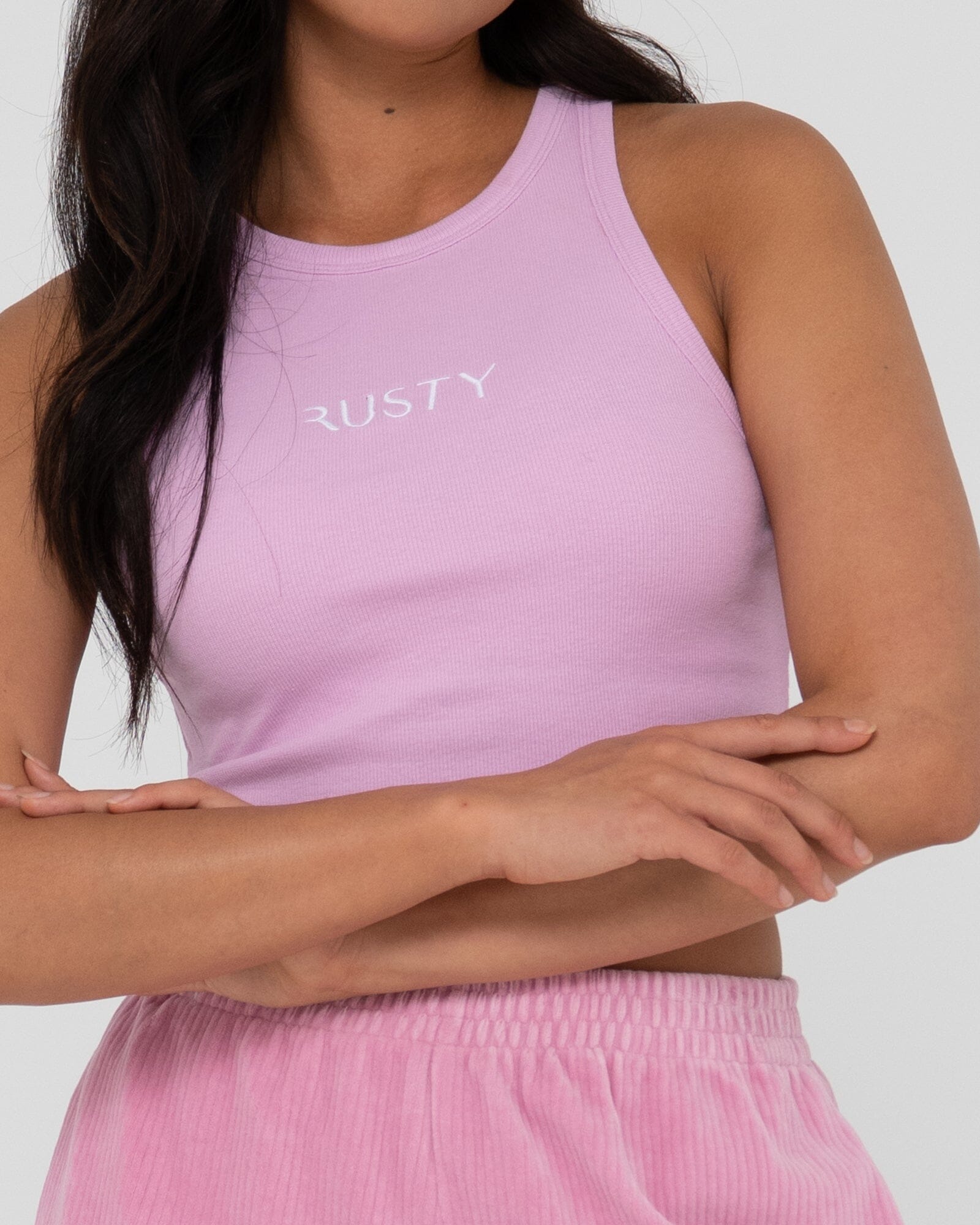 Rusty Signature Racer Tank - BaseNZ